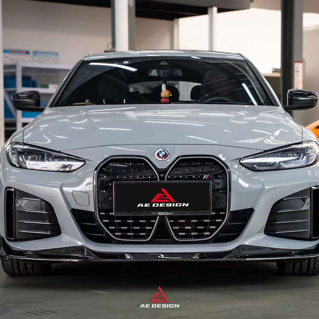 AE DESIGN - BMW 4 SERIES I4 G26 DRY CARBON FIBRE FRONT LIP V2 – Aero ...