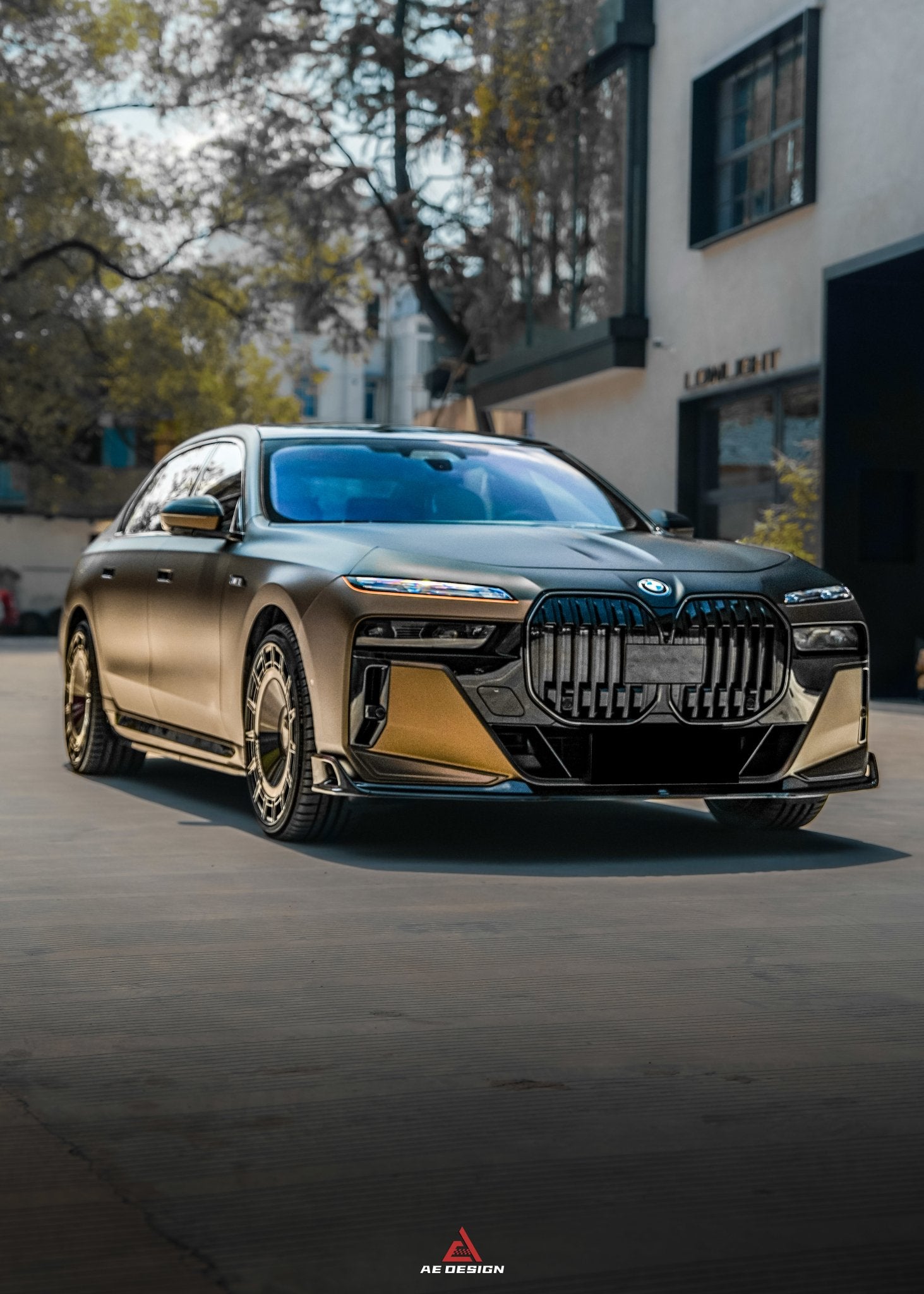 AE DESIGN - BMW 7 SERIES G70 LCI DRY CARBON FRONT LIP – Aero Carbon UK