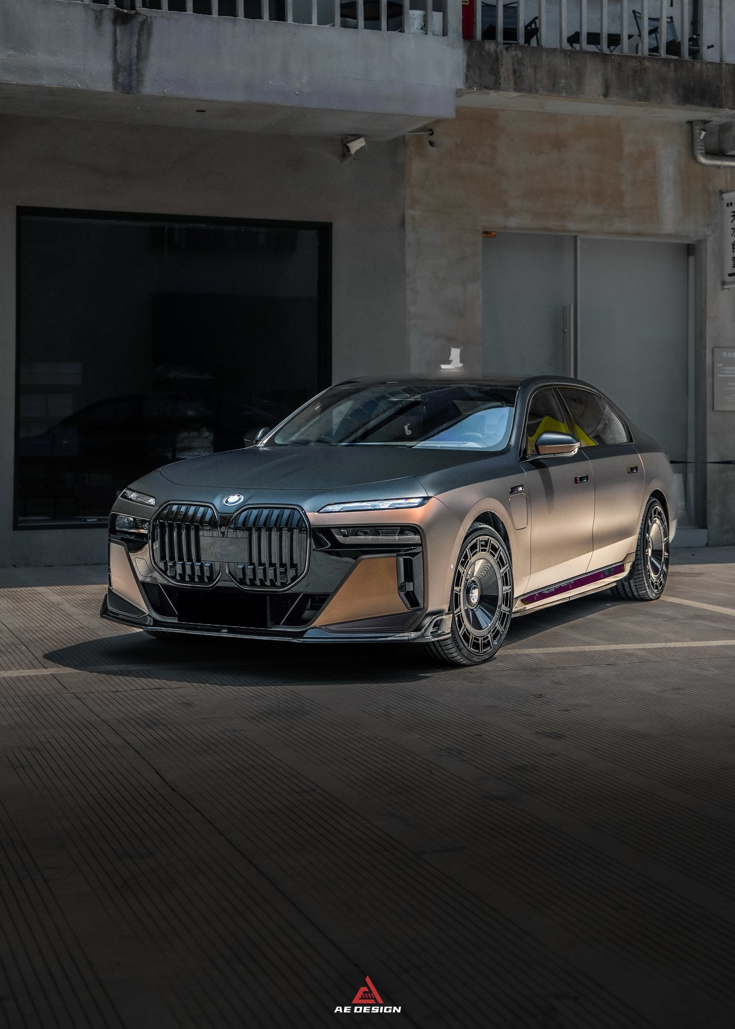 AE DESIGN - BMW 7 SERIES G70 LCI DRY CARBON FRONT LIP – Aero Carbon UK