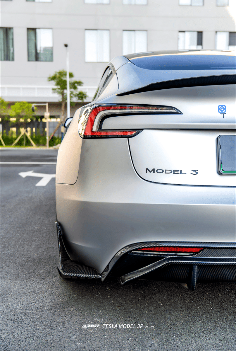 CMST - TESLA MODEL 3P HIGHLAND PERFORMANCE DRY CARBON FIBER LED REAR D ...