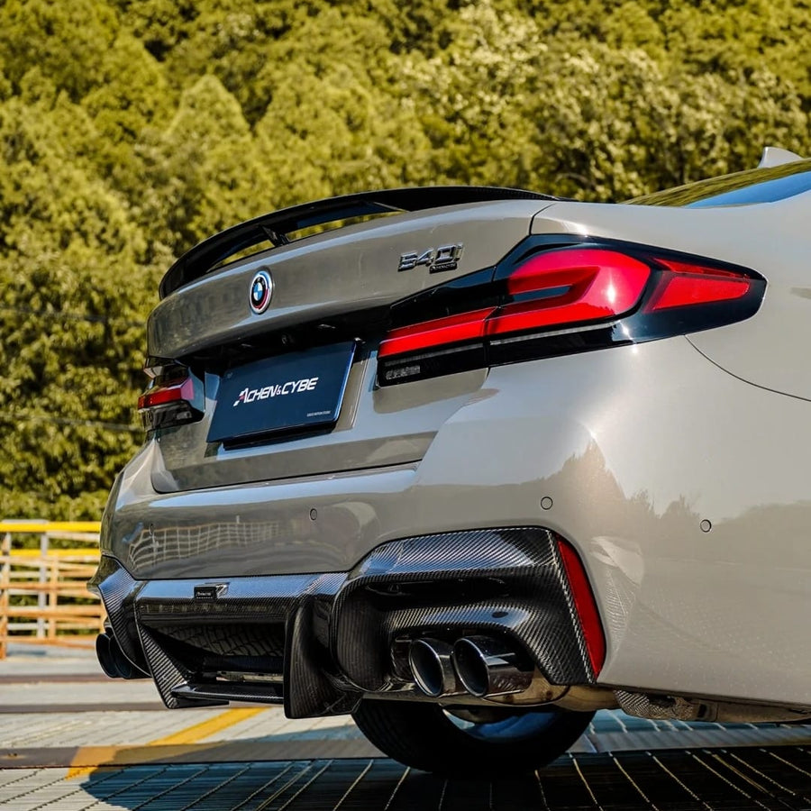 ACHEN CYBE - BMW 5 SERIES G30 LCI DRY CARBON FIBRE REAR DIFFUSER – Aero ...