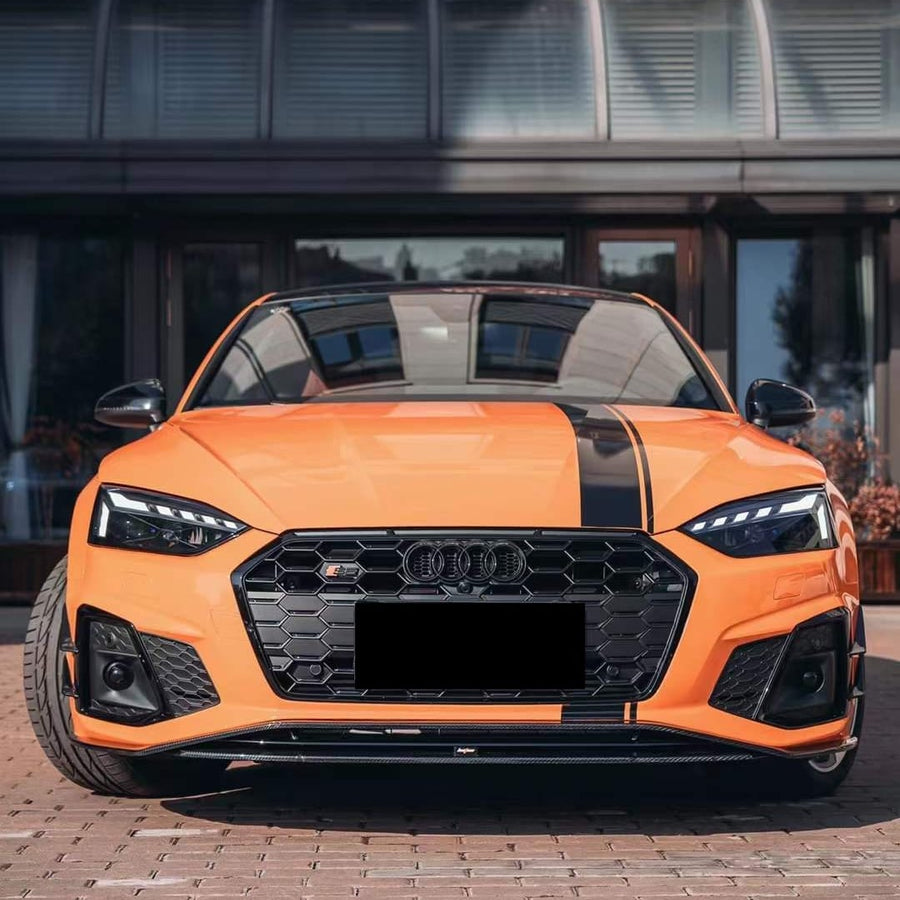 AERO CARBON - AUDI A5 / S5 B9.5 2020+ CARBON FIBRE FRONT LIP BX STYLE ...