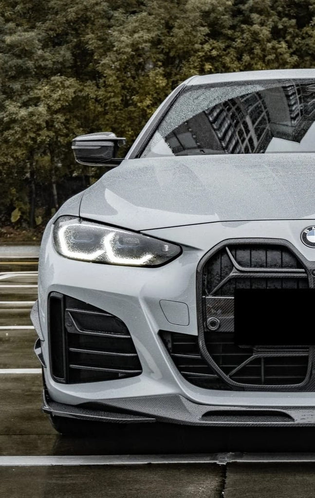 AERO CARBON - BMW 4 SERIES G26 GRAN COUPE CX STYLE CARBON FRONT LIP ...