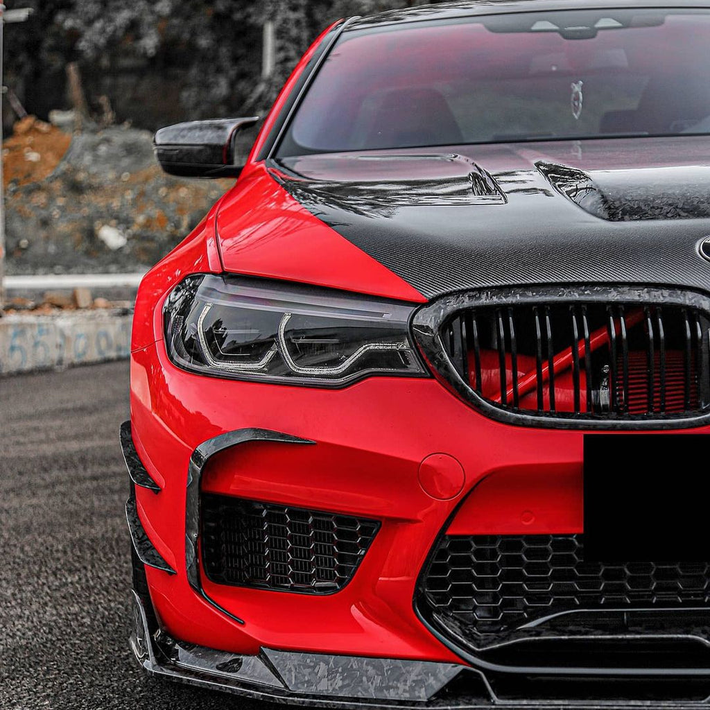 AE DESIGN - BMW F90 M5 2018 -2021 CARBON FRONT BUMPER TRIM – Aero Carbon UK
