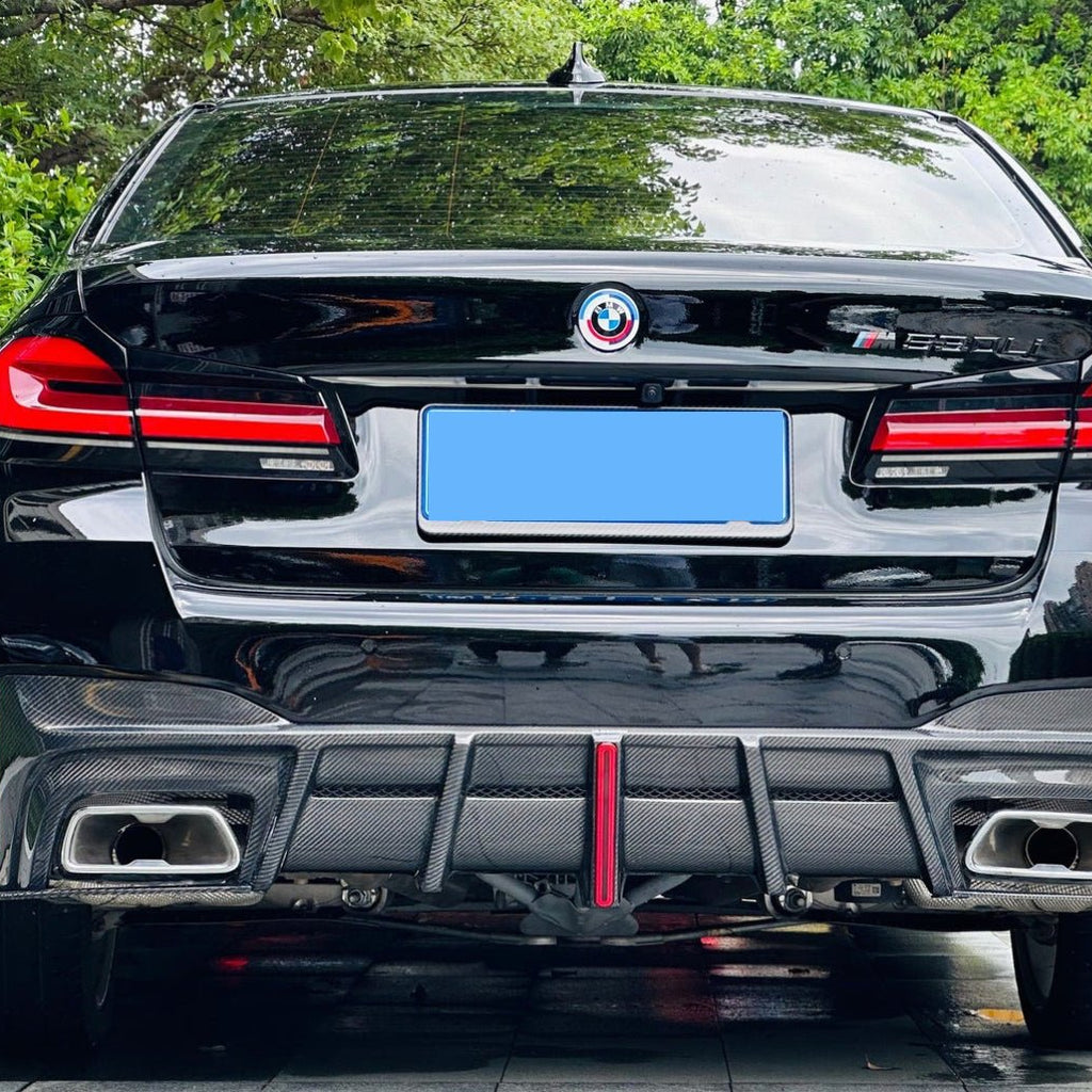 AERO DESIGN - BMW M5 F90 G30 540i M550i CARBON FIBRE REAR DIFFUSER WITH ...