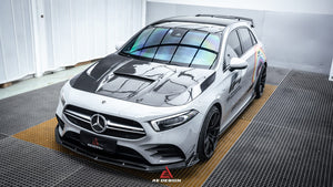 AE DESIGN - MERCEDES BENZ A CLASS W177 A35 CARBON FIBRE FRONT LIP SPLI ...