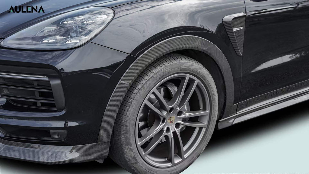 AULENA - PORSCHE CAYENNE COUPE 9Y3 DRY CARBON FIBRE WHEEL ARCH FENDERS ...