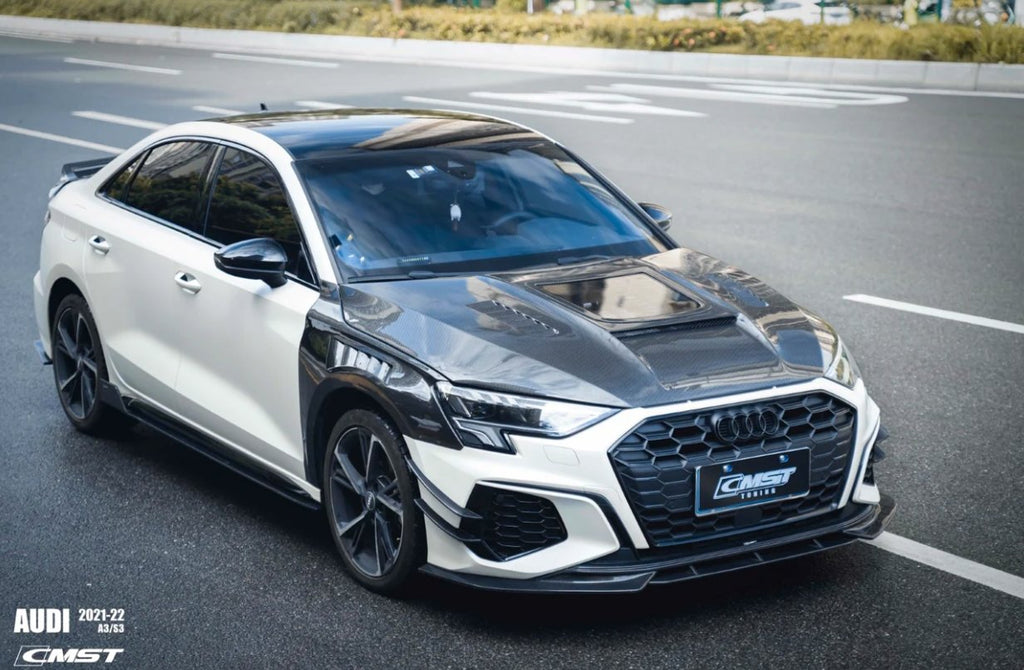 CMST - AUDI A3 S3 8Y CARBON FIBRE TRANSPARENT HOOD BONNET – Aero Carbon UK