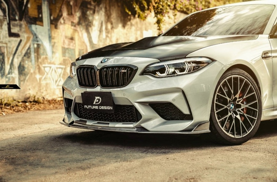 FUTURE DESIGN - BMW M2C F87 DRY CARBON FIBRE FRONT LIP – Aero Carbon UK