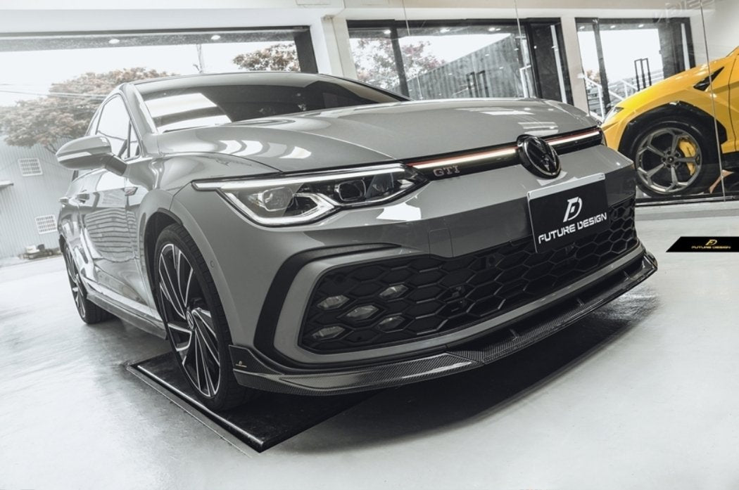 FUTURE DESIGN - VOLKSWAGEN GOLF MK8 GTI / R LINE CARBON FIBRE FRONT LI ...