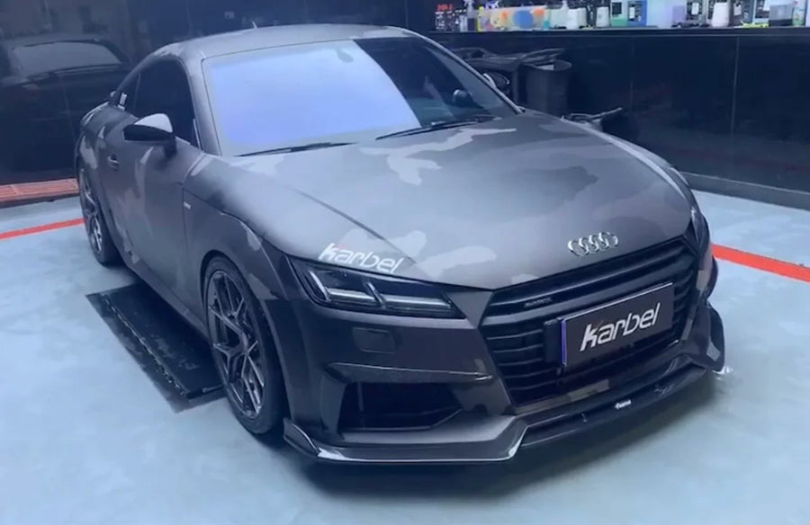 KARBEL - AUDI TTS & TT S-LINE CARBON FIBRE FRONT LIP SPLITTER – Aero ...