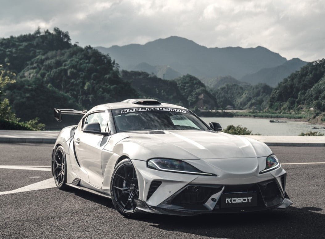 ROBOT - TOYOTA GR SUPRA "ALERION" NARROW BODY FRONT BUMPER & LIP – Aero ...