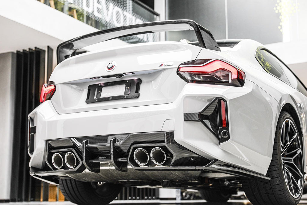 SOOQOO - BMW M2 G87 DRY CARBON FIBRE REAR BUMPER INSERTS – Aero Carbon UK