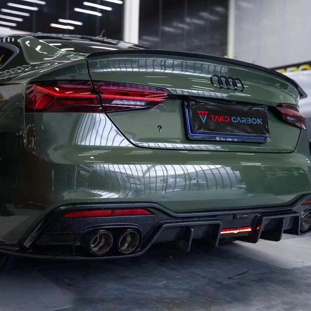 TAKD - AUDI A4 S-LINE / S4 B9 DRY CARBON FIBRE REAR DIFFUSER – Aero ...