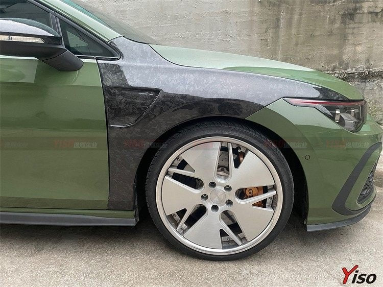 YISO - VOLKSWAGEN GOLF MK8 CARBON FIBRE FRONT FENDERS – Aero Carbon UK